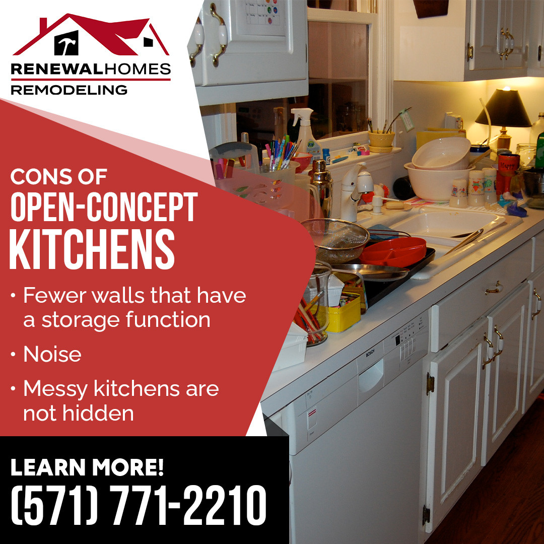 Renewal Homes Remodeling Is An Open Concept Kitchen The Right Choice 