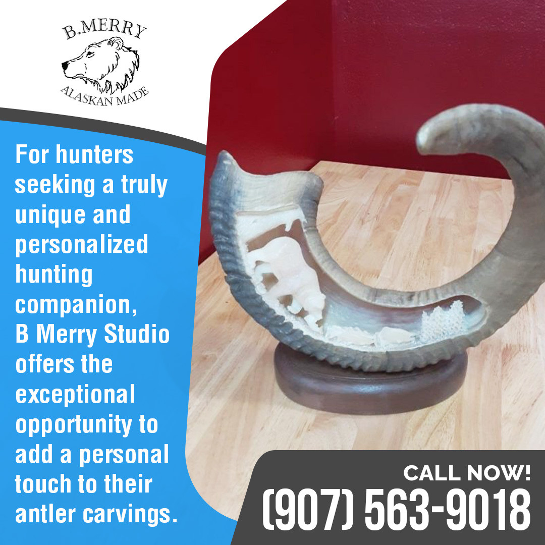 B Merry Studio: Ultimate Destination for Exquisite Alaskan Antler Carving Knives Press Services