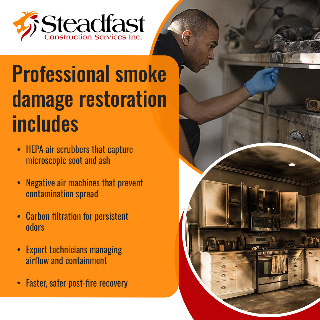 Steadfast Construction Services Offers Professional Smoke Cleanup ...